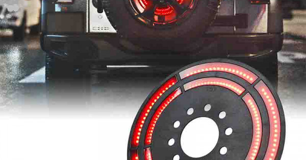 14" cyclone series dual spare tire led brake light for 2007-later jeep ...
