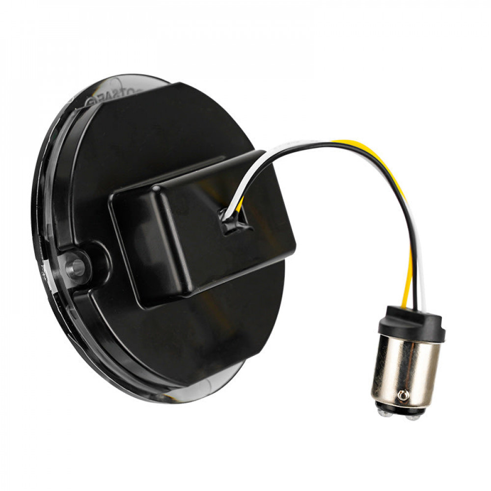 3 1/4" led front turn signal lights & red emark dot rear led turn ...