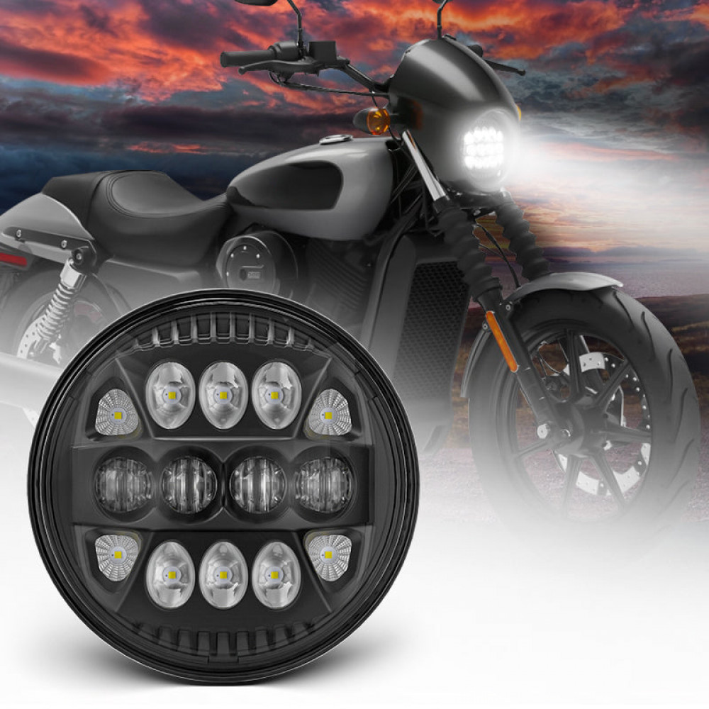 5.75 inch halo honeycombo led headlight for harley sportster dyna models - 10247