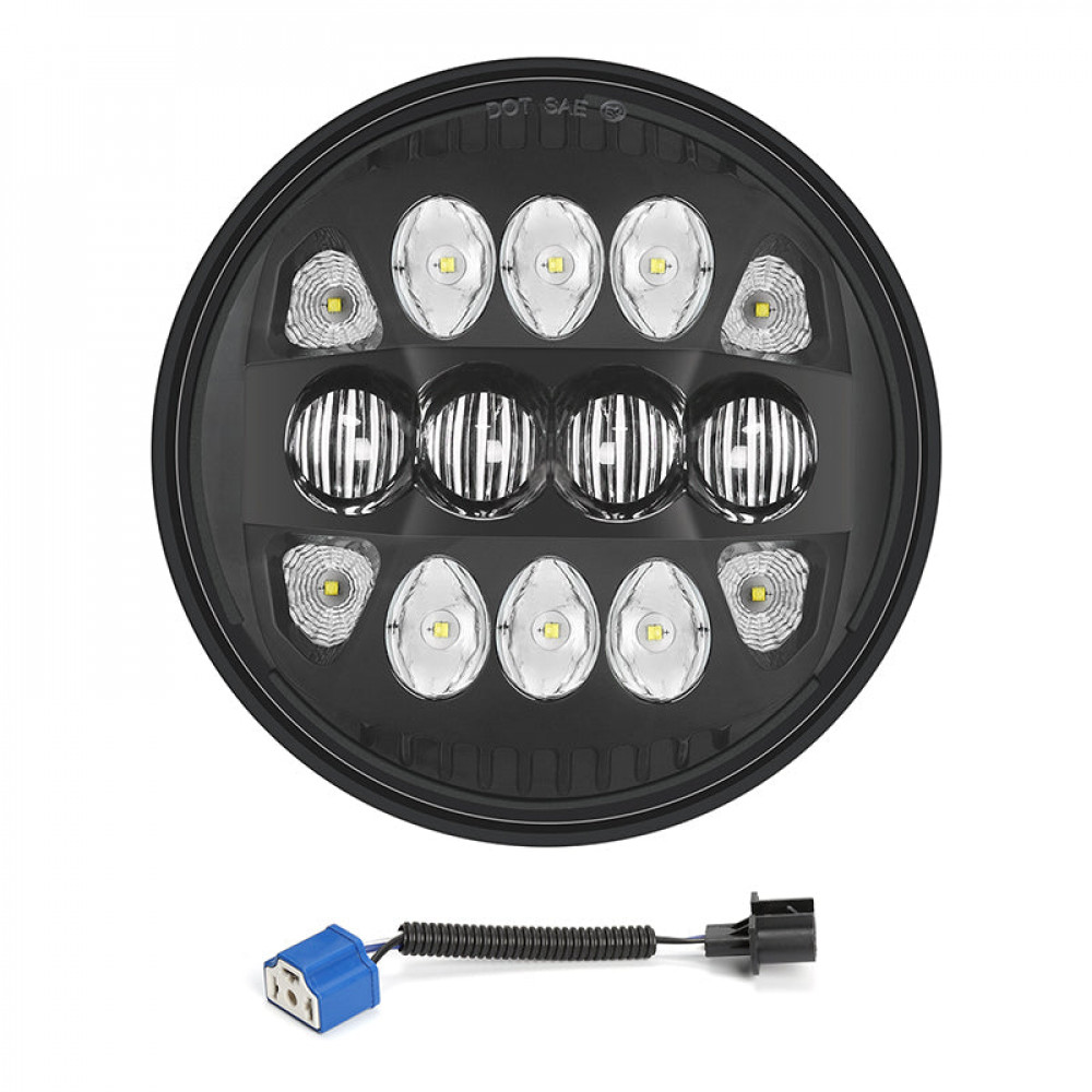 5.75 inch halo honeycombo led headlight for harley sportster dyna ...