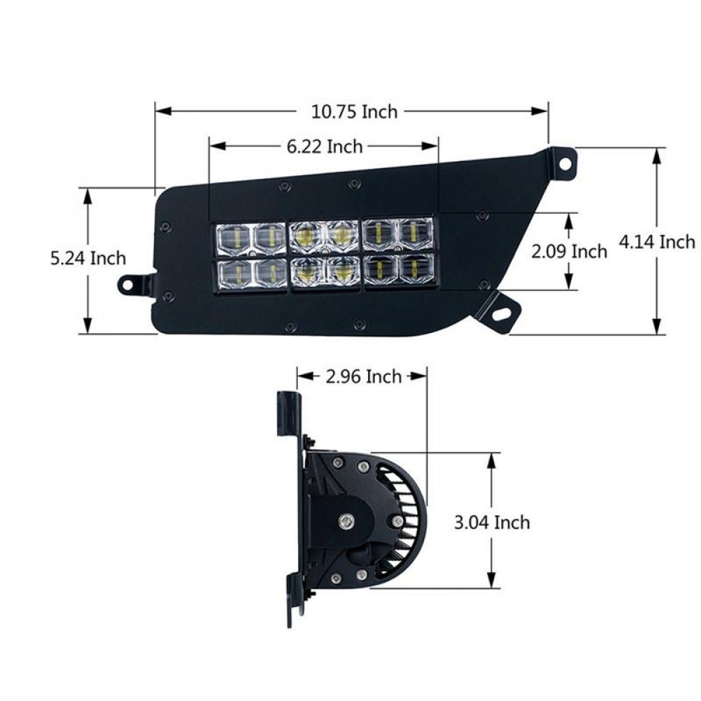 usa only 90w utv led headlight headlamp kit - 10237