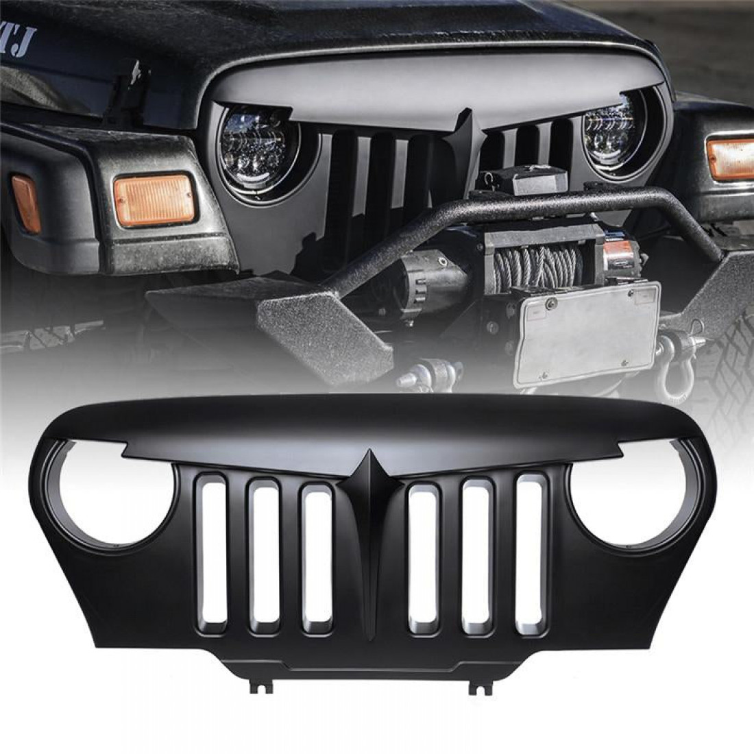 angry bird grille for jeep wrangler tj 1997-2006 - 10294