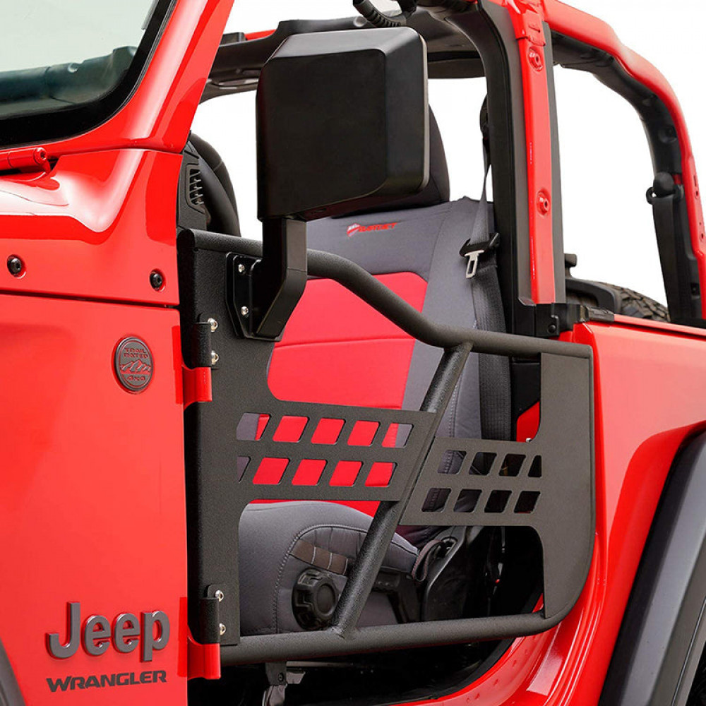beast style jeep tube half doors with side view mirror for 2007-2018 ...