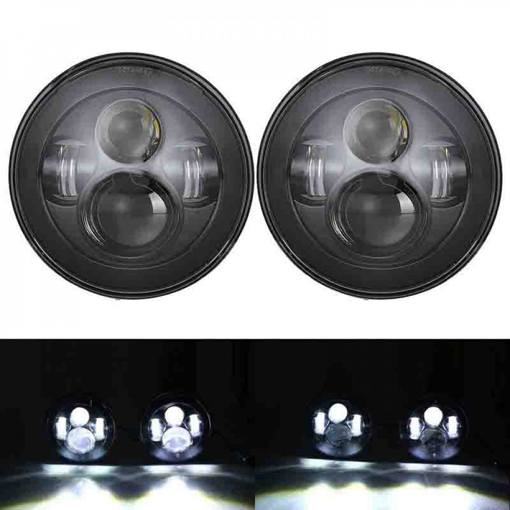 60w 7" round cree led projector headlights for 1997-2020 jeep wrangler ...