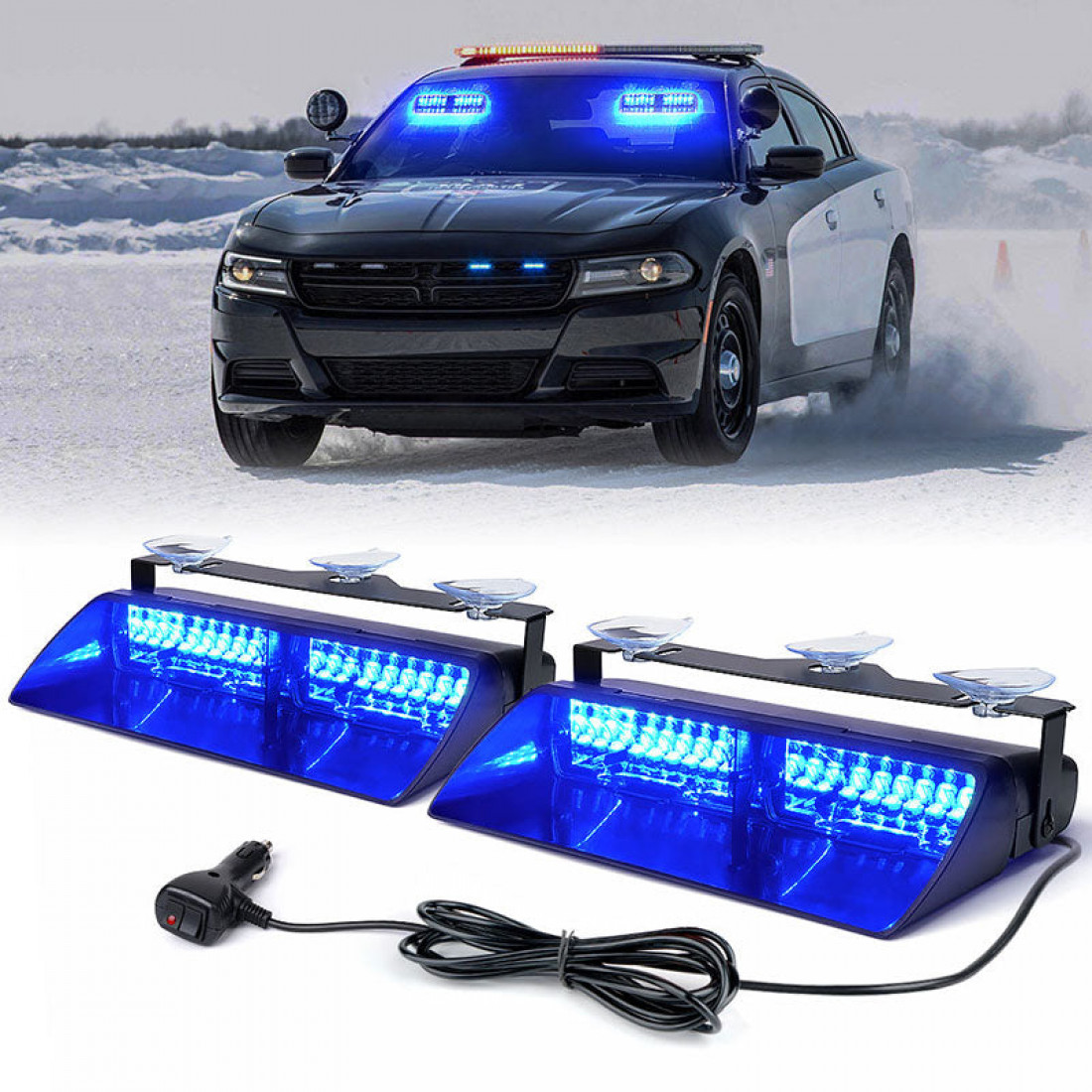 dual led windshield small strobe lights - dual-led-windshield-strobe-lights