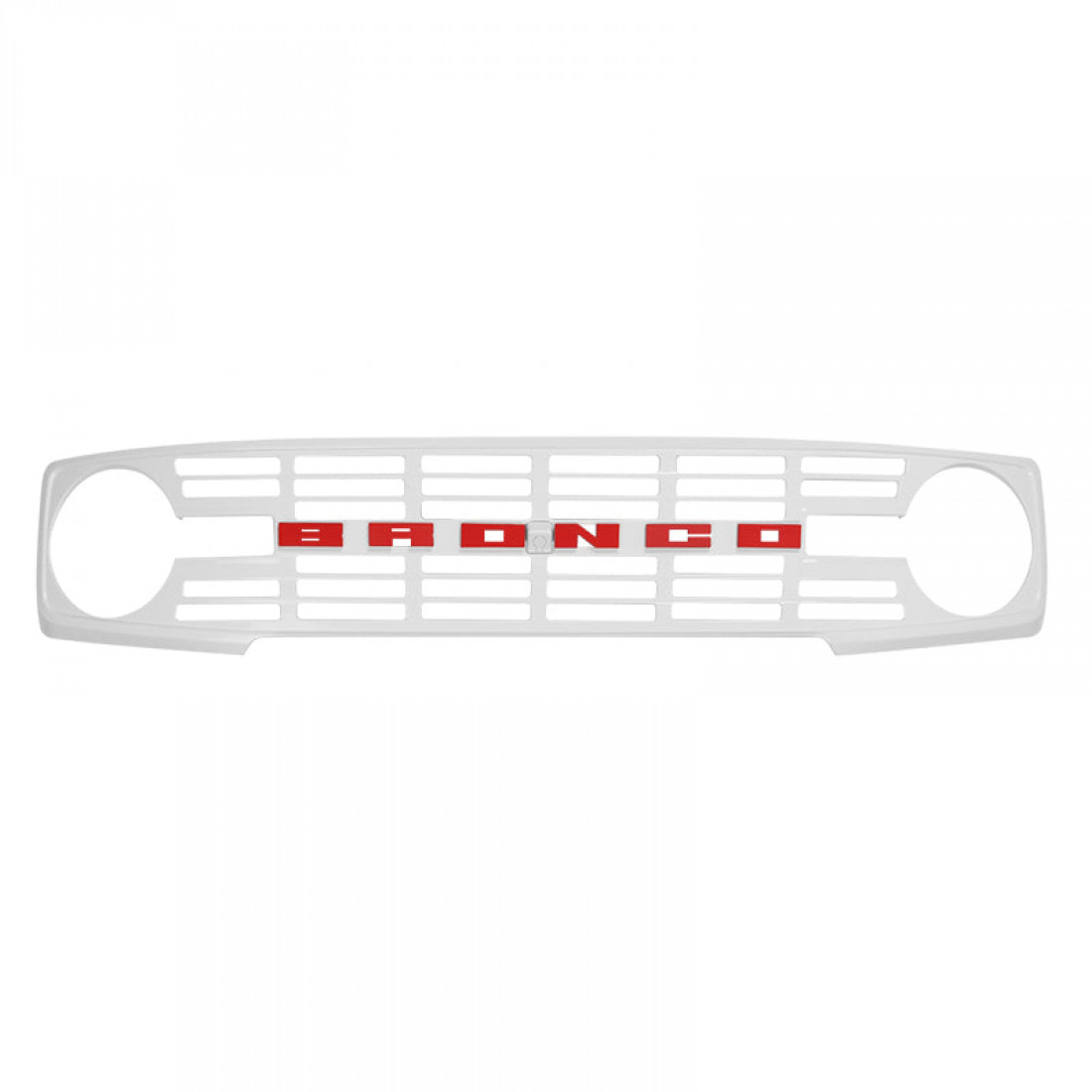 gloss white vintage style front grille with red letter for 2021-later ...