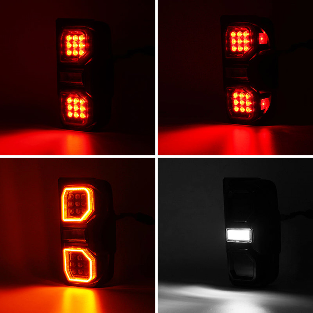 raptor style full led tail lights assembly for 2021-later 2/4 door ...