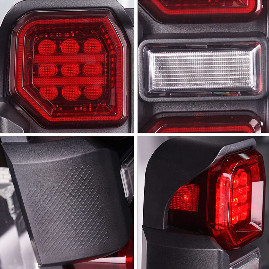 raptor style full led tail lights assembly for 2021-later 2/4 door ...