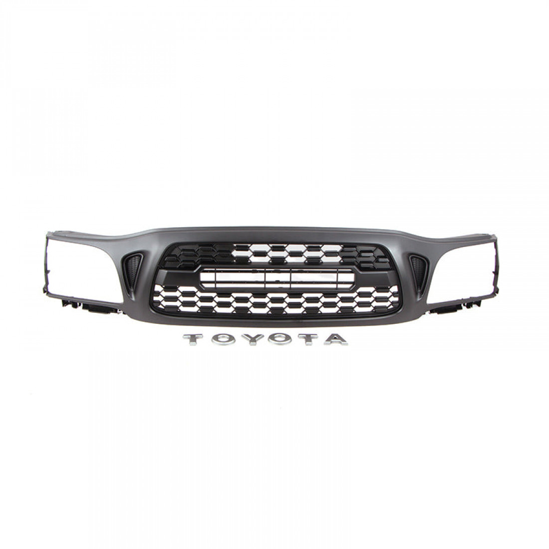 trd pro style grill with toyota letter & raptor lights for 2001-2004 ...